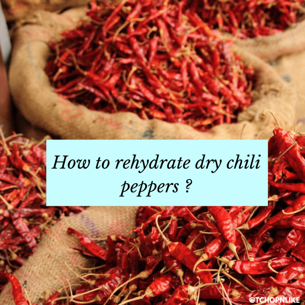 Comment réhydrater les piments secs? | Kelianfood