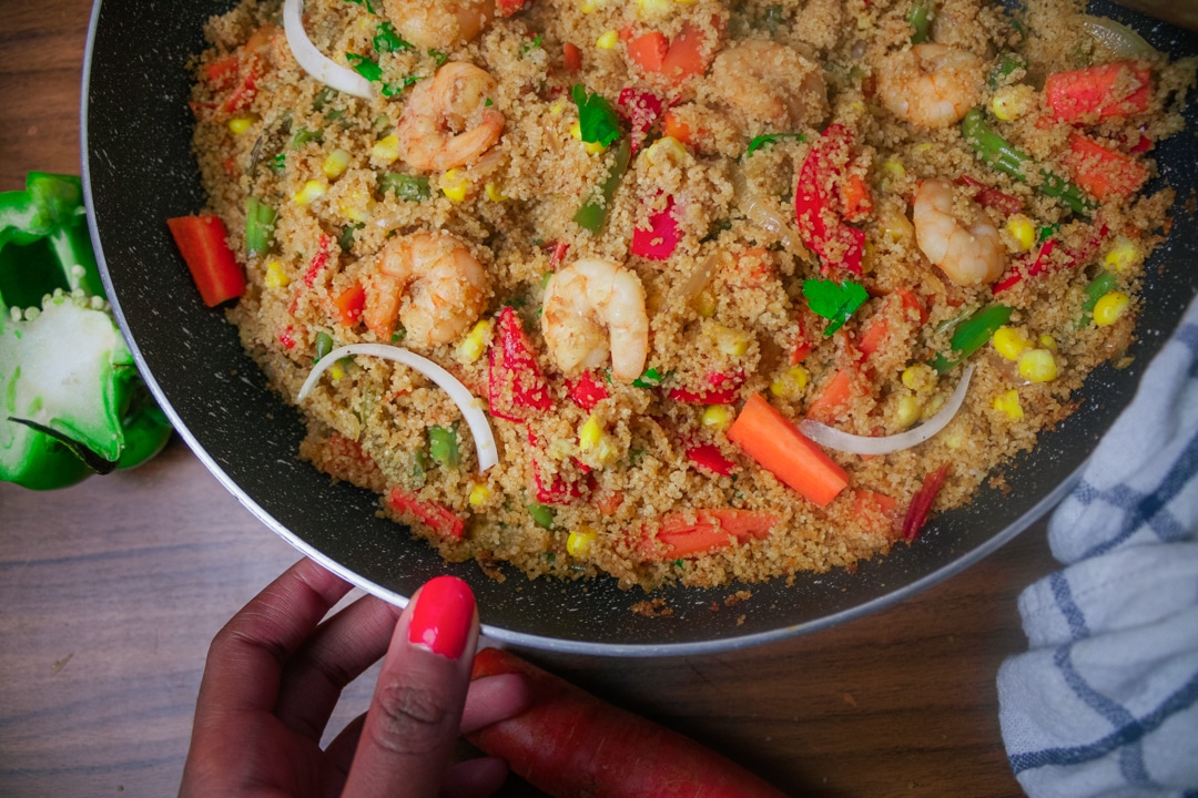 Fonio Sauté / Stir fried Fonio | Easy recipe | Kelianfood