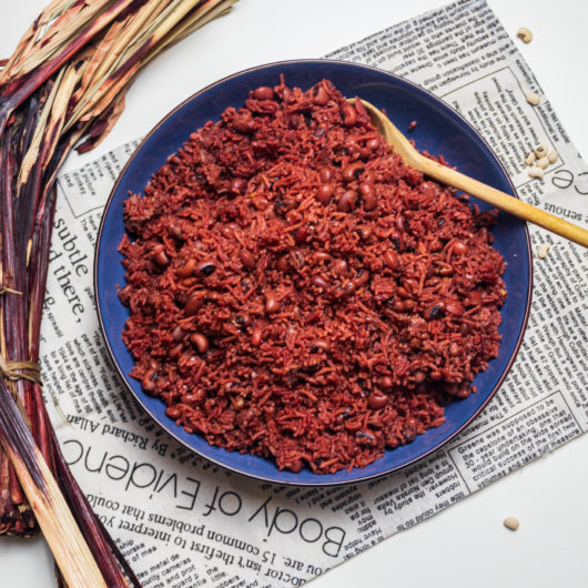 Easy Beans Rice Recipe | Waakye Rice / Ayimolou / Atassi | Kelianfood