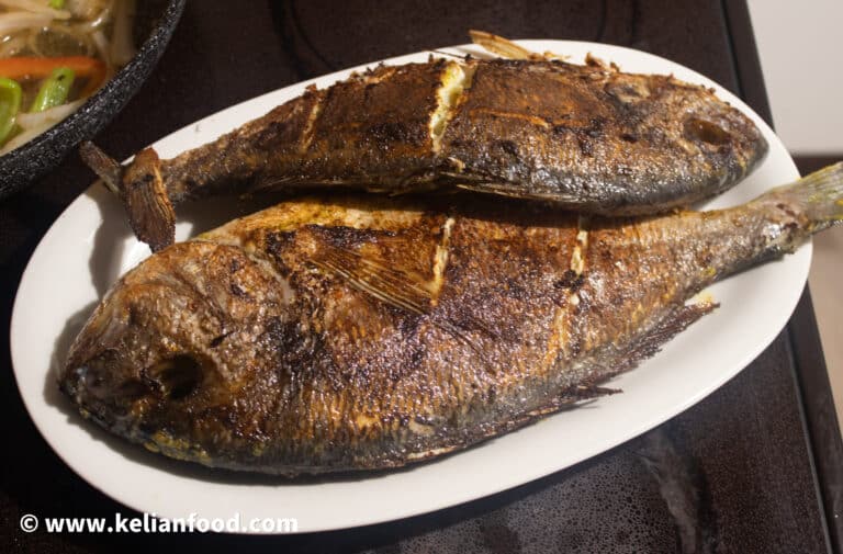 Recette facile Recette facile Poisson frit en sauce | Kelianfood