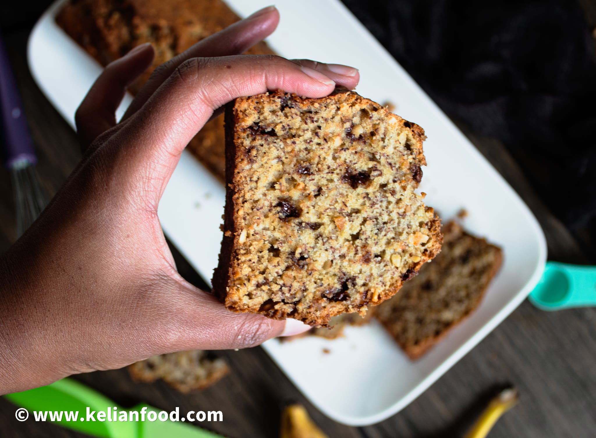 Recette Gâteau banane chocolat moelleux et Facile | Kelianfood