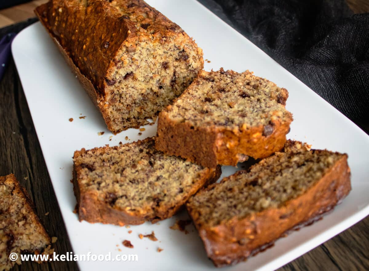 Recette Gâteau banane chocolat moelleux et Facile | Kelianfood