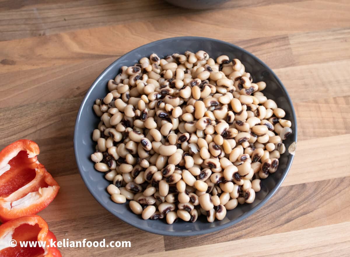 Black eyes Pea Salad| Salade avec haricot de cornille | Kelianfood