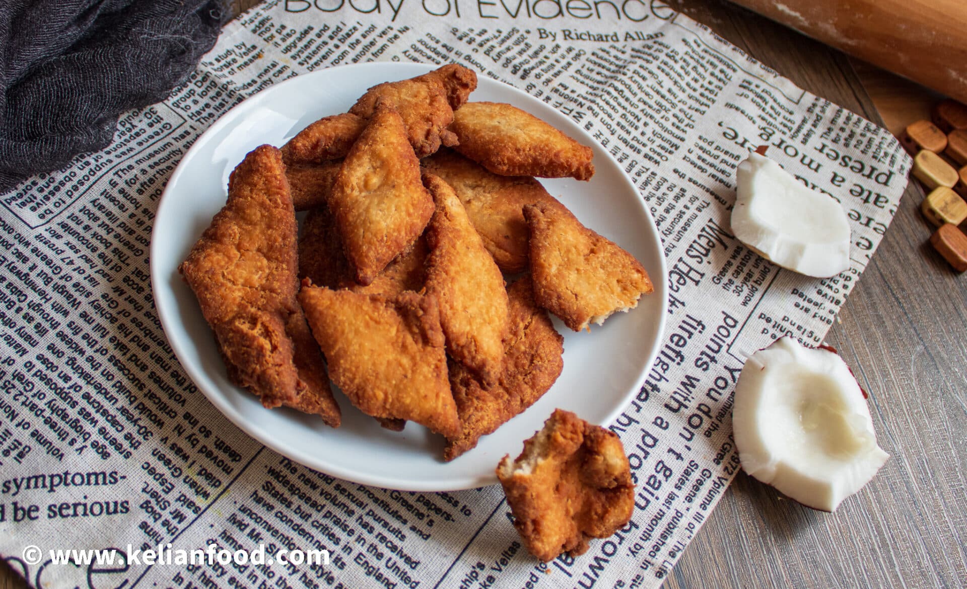 Biscuit à la noix de coco | Coconut poloo du Ghana | Kelianfood