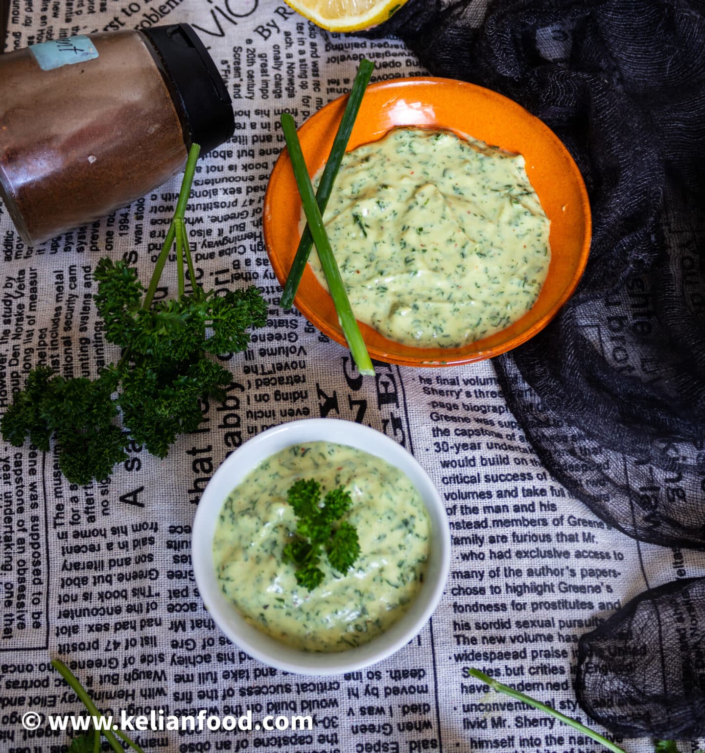 Sauce verte persil & mayo - ideal pour vos barbecue! | Kelianfood