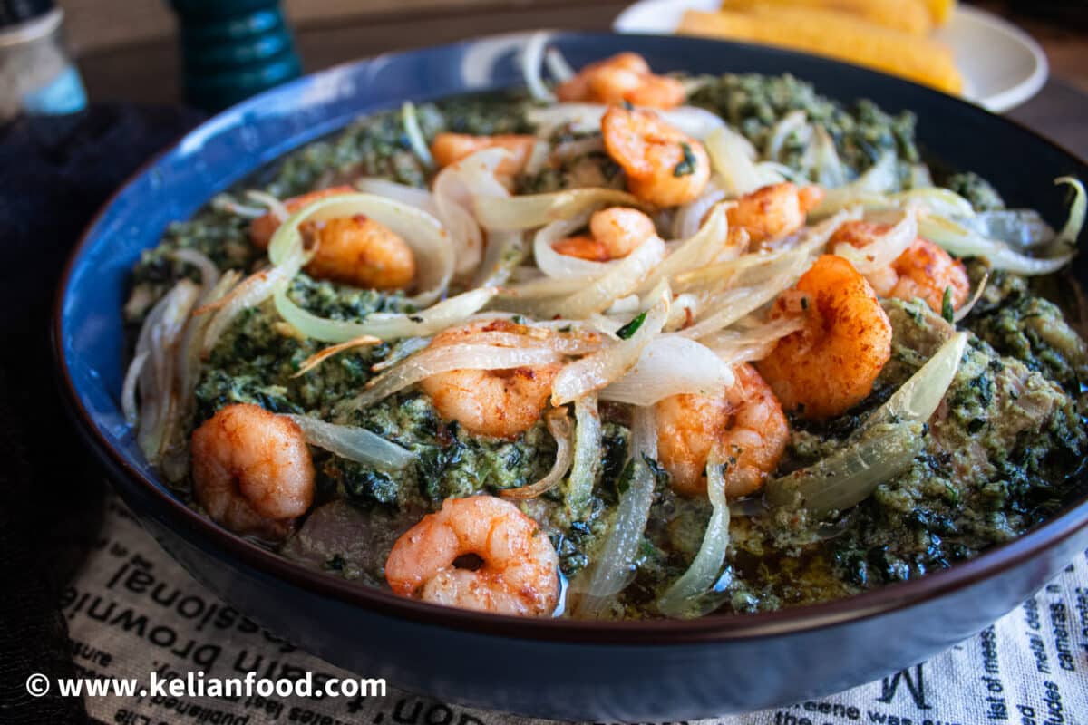 Ndolé avec viande et crevettes! La meilleure recette | Kelianfood