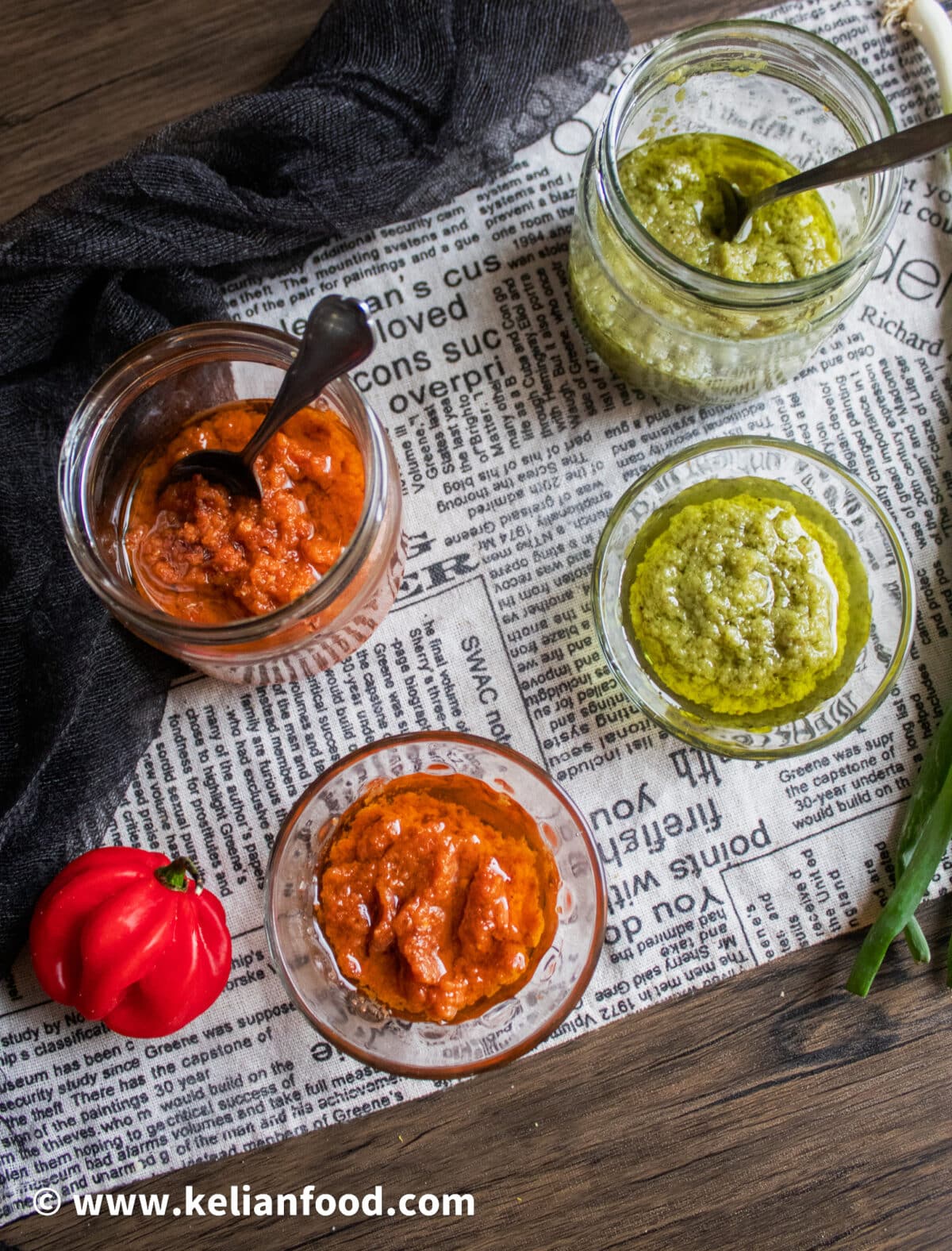 Sauce verte express | condiments verts pour poisson braisé! | Kelianfood