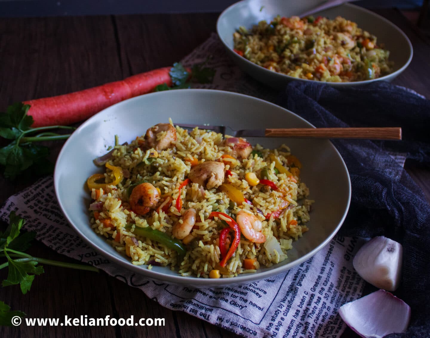 Recette facile avec du riz : Riz frit à la noix de coco! | Kelianfood